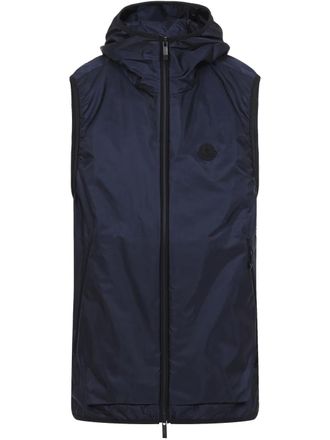 Moncler gilet Moretan - Bleu