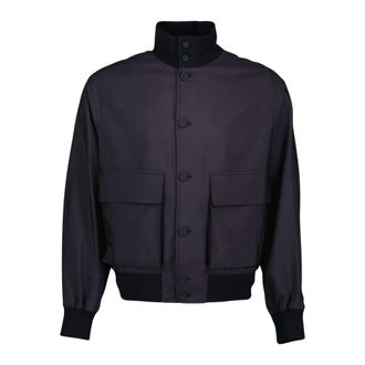 Dior Homme, Vestes, Bleu, Taille: M Blouson Harrington Iconique Bleu