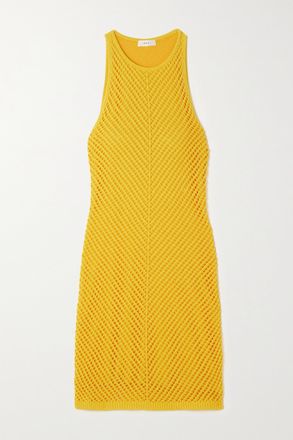 A.L.C. Senna Minikleid Aus Geh&auml;kelter Baumwolle - Gelb