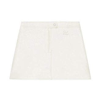 Courr&egrave;ges A-Linien Minirock - - Skirts - Damen - Wei&szlig; - XS