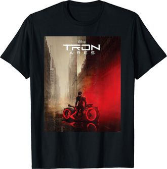 Disney TRON: Ares Lightcycle City Official Movie Poster Art T-Shirt