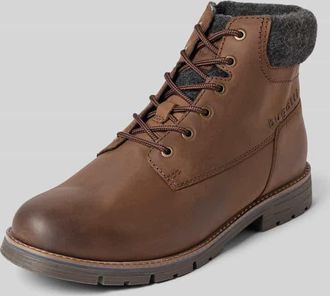 Bugatti Boots aus Leder-Textil-Mix mit Rei&szlig;verschluss Modell Jobar