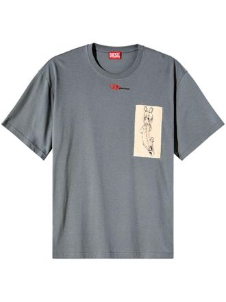 Diesel x Damiano David T-Boxt T-Shirt - Grau