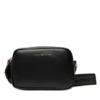 Tommy Hilfiger Handtasche Tommy Hilfiger Th Logotape AW0AW17689 Schwarz