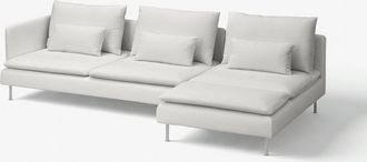 IKEA S&Ouml;DERHAMN 4er-Sofa mit R&eacute;camiere