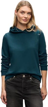 Street One 3016949 Sweat-Shirt à Capuche, Bleu Marin, 38 Femme
