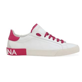 Dolce & Gabbana Femme, Chaussures, Blanc, Taille: 38 1/2 EU Baskets basses Portofino