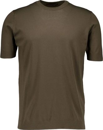 FILIPPO DE LAURENTIIS Homme, Pulls, Vert, Taille: 2XL T-Shirt en coton cr&eacute;pon