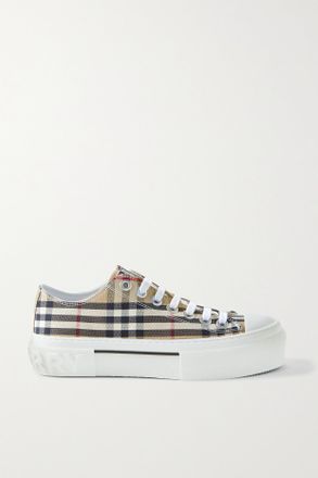 Burberry Sneakers Aus Kariertem Canvas - Neutral