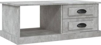 vidaXL Couchtisch Betongrau 90x50x35 cm Holzwerkstoff Vidaxl