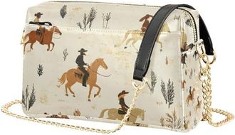 Mnsruu Sacs à bandoulière pour femme, sacs à main en cuir pour équitation, sac à main