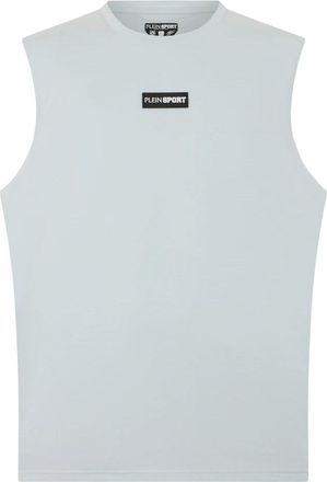 Plein Sport Homme, Sport, Bleu, Taille: 2XL D&eacute;bardeur en coton flamm&eacute;