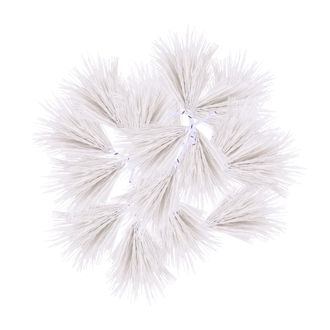 Cabilock 30 St&uuml;ck Teiliges K&uuml;nstliche Tannenzweige Wei&szlig; Realistische Dekoration f&uuml;r Hochzeiten Feiern und Weihnachtsdeko Langlebig f&uuml;r Kreative DIY Projekte