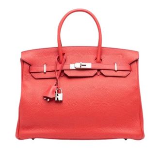 Herm&egrave;s Pre-owned Birkin 35 - Femme - Pre-owned - Rouge - Taille: ONE Size