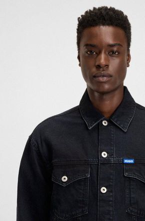 HUGO BOSS Jeansjacke Dex mit Logo-Details