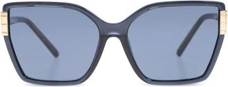 Tory Burch Femme, Accessoires, Bleu, Taille: 58 MM Lunettes de soleil carr&eacute;es oversize