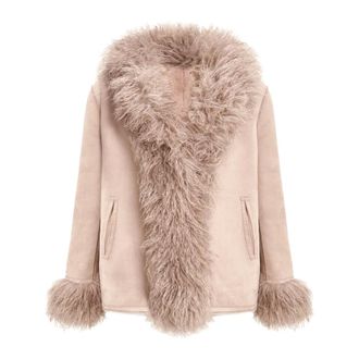 Cesare Gaspari Manteau Classique R&eacute;versible en Shell - Femme - Vestes - Beige - Taille: 40 FR