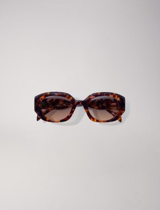 Maje Lunettes Rondes En Ac&eacute;tate - Orange - Maje