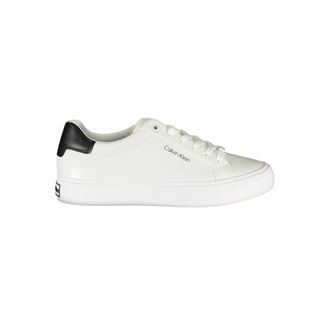 Calvin Klein Wei&szlig;er Polyester-Sneaker mit Sportdetails - - Shoes - Damen - Wei&szlig; - 40 EU