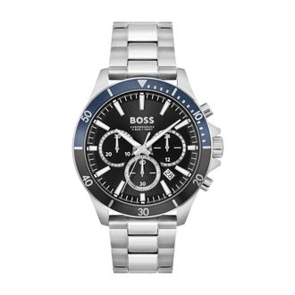 HUGO BOSS Homme, Accessoires, Gris, Taille: ONE Size Montre habill&eacute;e en acier inoxydable
