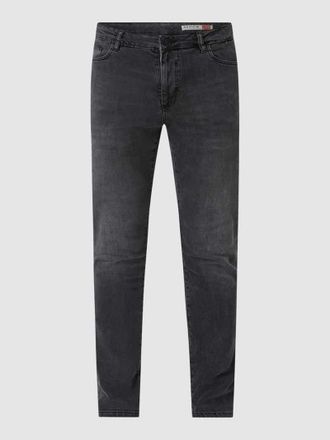 Review Skinny Fit Jeans mit Label-Patch