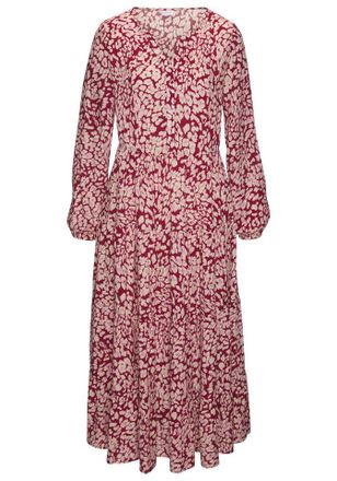 Lascana Maxikleid mit buntem Leoprint und Volants, Sommerkleid