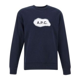 A.P.C. Baumwoll-Sweatshirt - - Sweatshirts & Hoodies - Herren - Blau - S