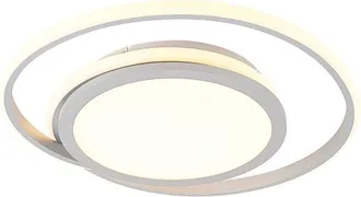 Lucande Lucande - led Plafonnier à intensité variable Noud en métal pour chambre à coucher