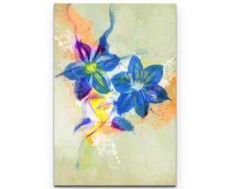Paul Sinus Art Blume V 90x60cm auf Leinwand gespannt fertig zum aufhängen