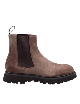 Doucal's Stiefel - Espresso Suede Beatles Ankle Boot - Gr. 43 (EU) - in Braun - f&uuml;r Damen