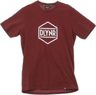 Dolly Noire Hexagon Bordeaux T-Shirt - - Tops - Herren - Rot - XL