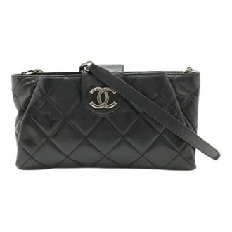 Chanel Pre-owned Coco Pleats Leather Shoulder Bag - - Pre-owned - Damen - Schwarzk - ONE SIZE