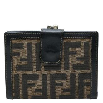 Fendi Portefeuille Vintage Pre-owned (bi-fold) - Femme - Pre-owned - Brun - Taille: ONE Size