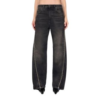 Haikure Damen, Jeans, Schwarzk, W28Gr&ouml;&szlig;e