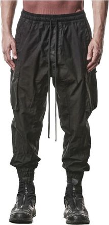 Thom Krom Homme, Pantalons, Noir, Taille: L Pantalone Cargo Jogger