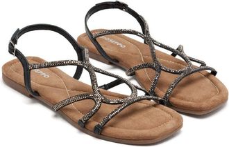 Gioseppo Damen Gilmanton Flache Sandale, Schwarz, 38 EU