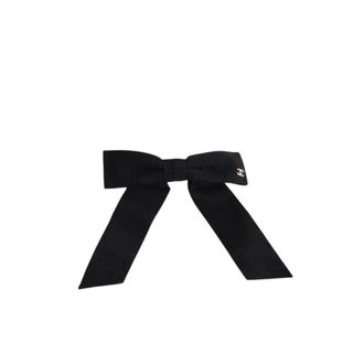 Chanel Pre-owned Bow Barrette - Femme - Pre-owned - Noir - Taille: ONE Size
