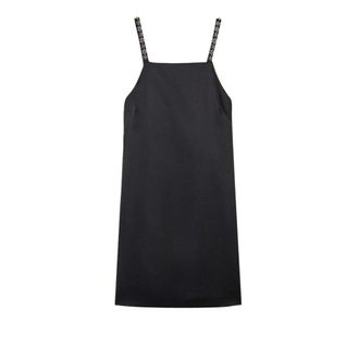 Twinset Femme, Robes, Noir, Taille: 38 FR Courte robe Duchesse avec broderie