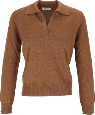 KANGRA V-Ausschnitt Strickware - - Knitwear - Damen - Braun - L