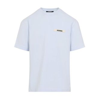 Jacquemus Homme, Tops, Bleu, Taille: XL Le T-Shirt Grosgrain