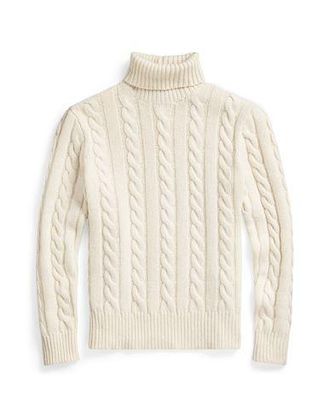 Ralph Lauren Cable-Knit Wool-Cashmere Sweater