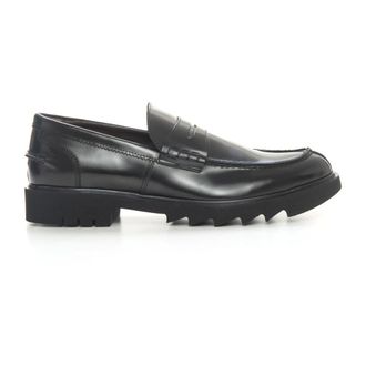 Marechiaro 1962 Mokassin aus poliertem Leder mit Riemen - - Shoes - Herren - Schwarzk - 44 EU