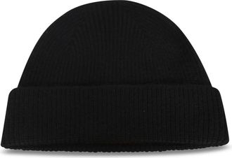 Ermenegildo Zegna Schwarzer Wollbeanie. - - Accessories - Herren - Schwarzk - ONE SIZE