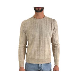 La Fileria Maglia girocollo 4 seasons in cotone - - Knitwear - Herren - Beige - M