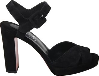 Christian Louboutin Femme, Chaussures, Noir, Taille: 37 1/2 EU Cora 100 Sandal