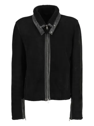 Gucci veste zipp&eacute;e en peau de mouton (ann&eacute;es 1990) - Vert