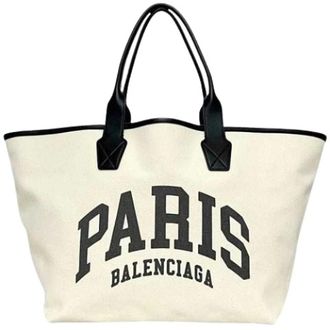 Balenciaga Pre-owned Canvas Tote Bag - - Pre-owned - Damen - Wei&szlig; - ONE SIZE