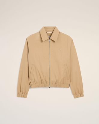 Ami Ami Paris - Blouson rembourr&eacute; beige en coton Ami de Coeur Beige Mastic - Taille : XXL - pour Homme