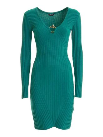 Just Cavalli Robe Au Genou - Vert