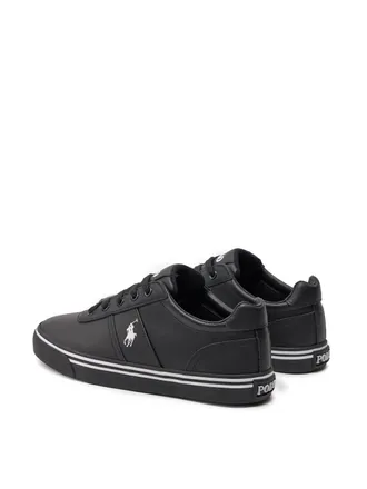 Polo Ralph Lauren Mens Hanford Logo Sneakers Black Shoes >